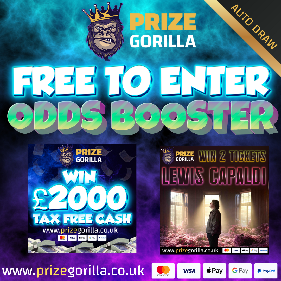 FREE ODDS BOOSTER - Prize Gorilla